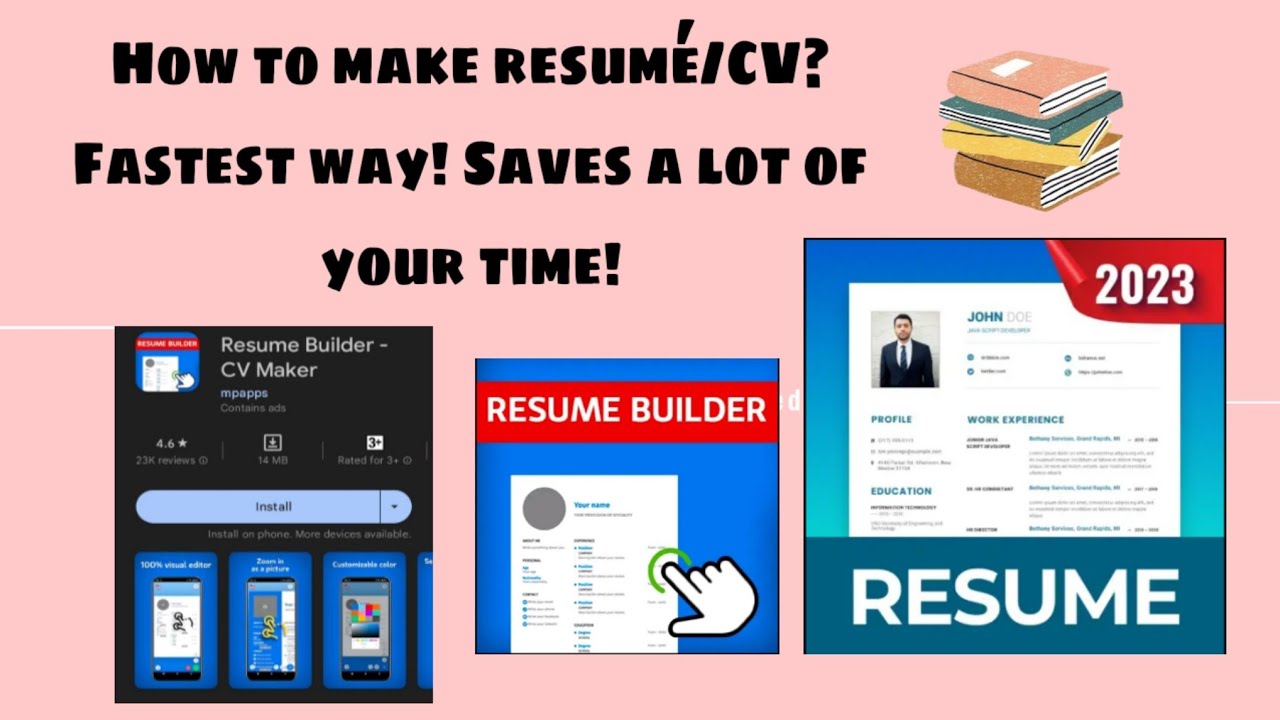 HOW TO CREATE RESUMÉ/CV IN AN EASY WAY - YouTube