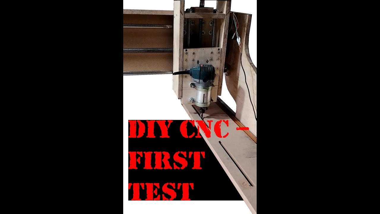 My First DIY CNC Test – It’s Moving! 🚀 #shorts تست سی ان سی دست ساز ...