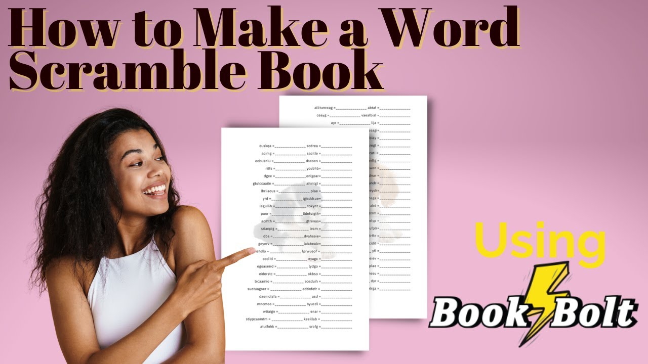 How to Make a Scramble Puzzle; Amazon KDP Low Content Books - YouTube