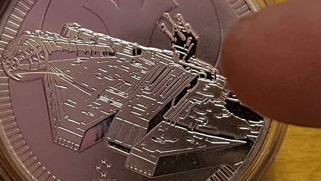 2021 Millenium Falcon Star Wars 1oz Silver Bullion Coin - YouTube