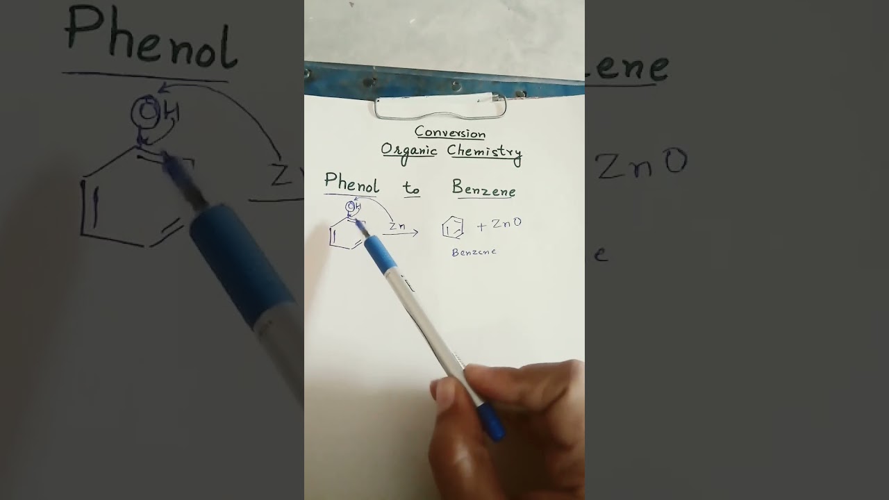 Phenol to Benzene - Organic conversion - YouTube