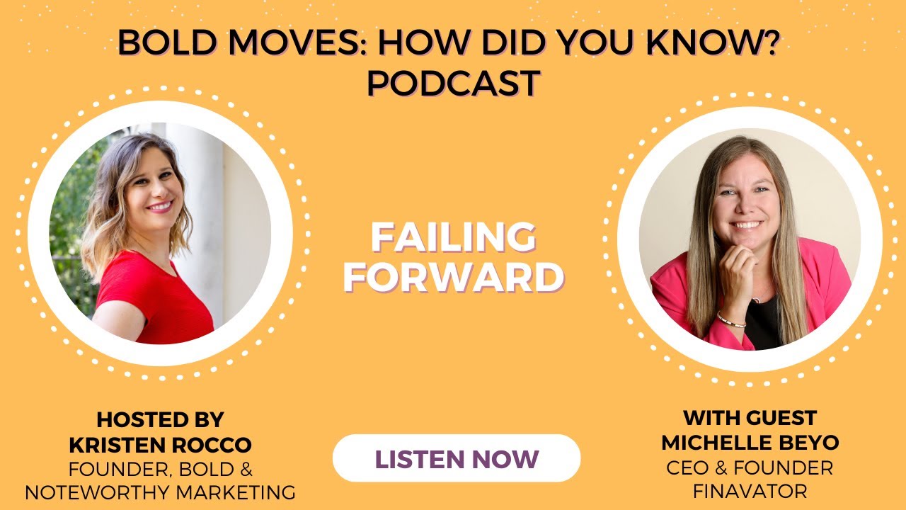 Failing Forward with Michelle Beyo, CEO of Finavator - YouTube