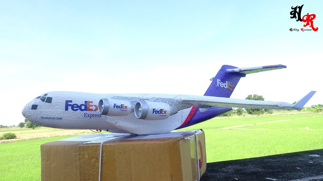 FedEx C-17 Transport RC Airplane Maiden Flight - YouTube