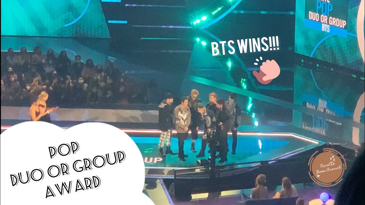 BTS wins Favorite Pop Duo or Group award - Live Speech @AMAs 2021 ...