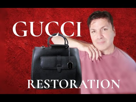 GUCCI Restoration Vintage Handbag Lining Replacement - YouTube