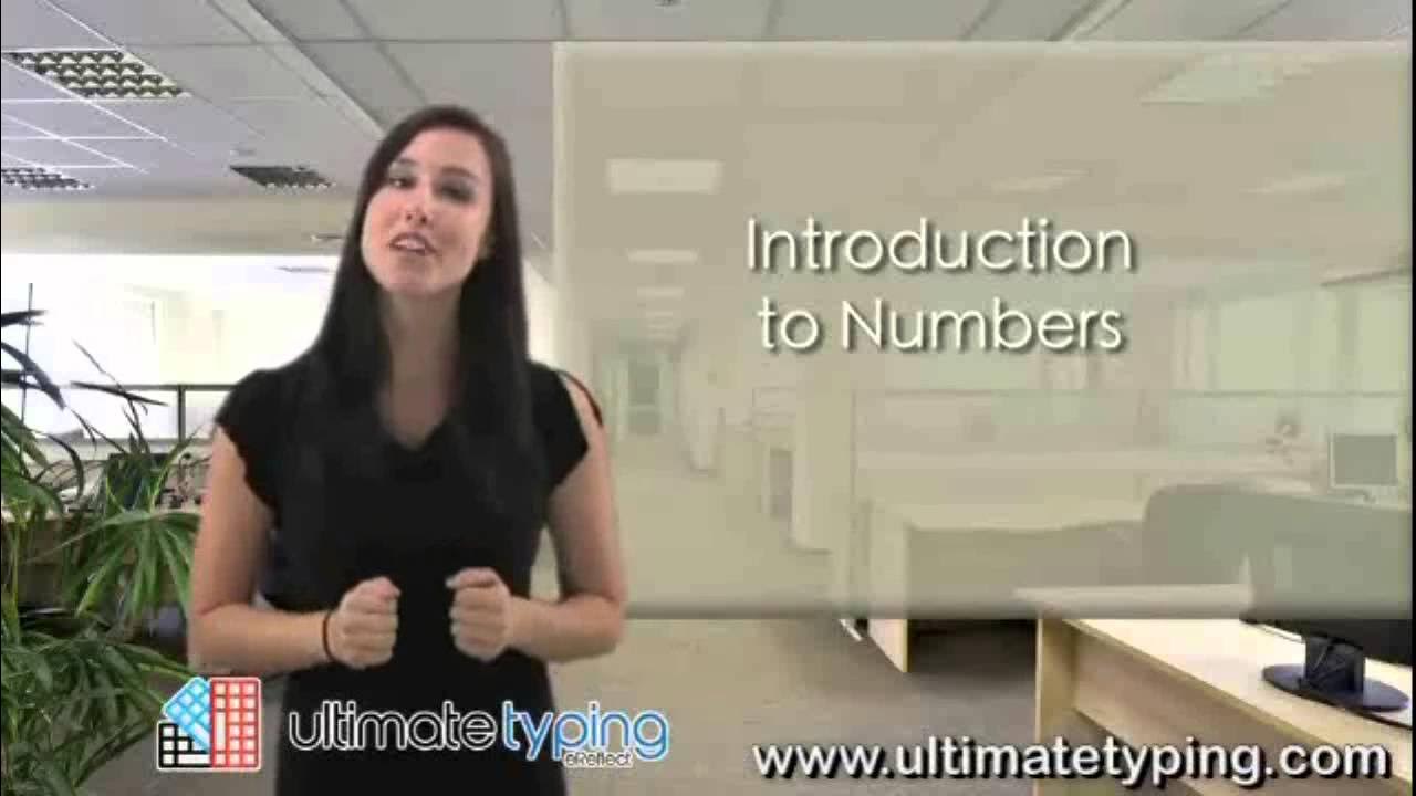 Learn How To Type Numbers - YouTube