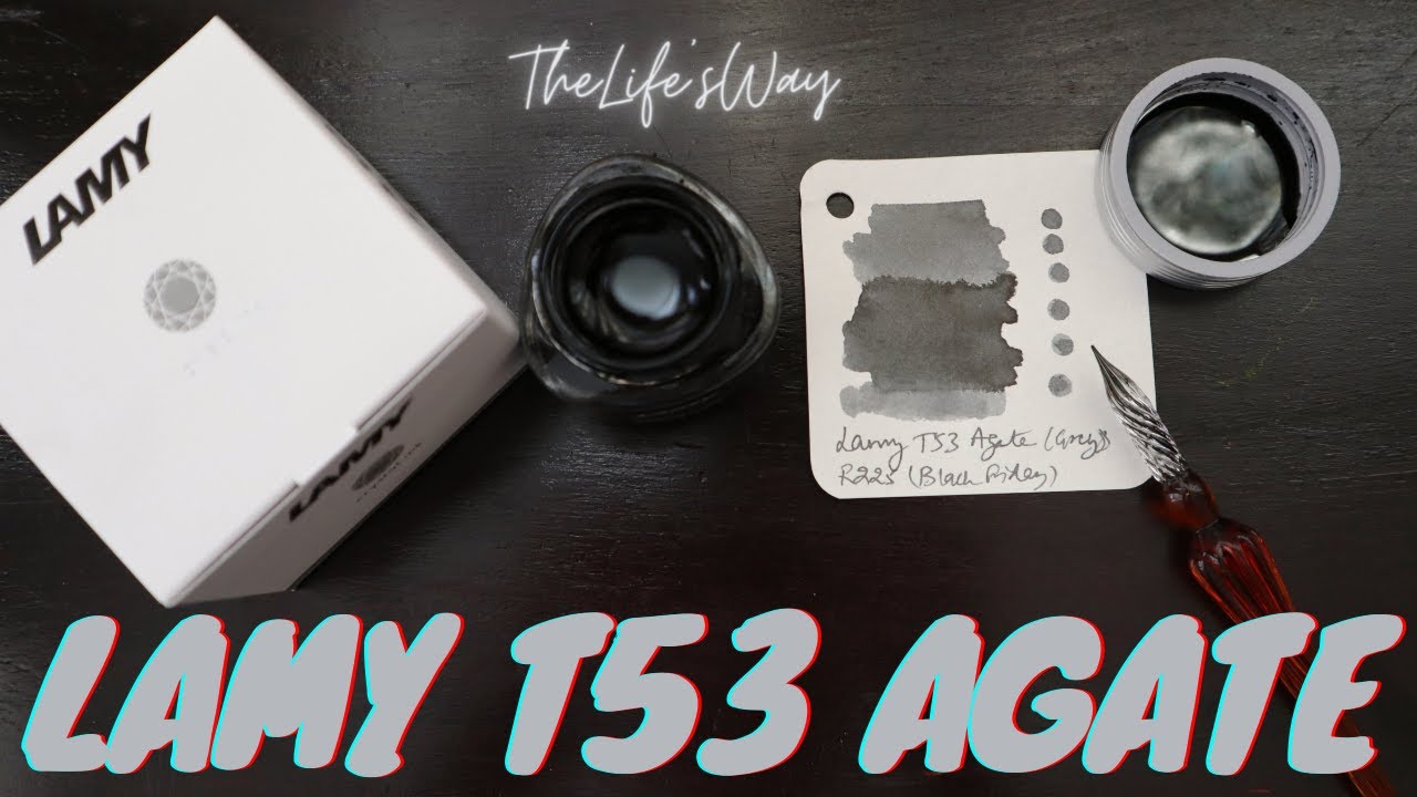 Lamy T53 Crystal Ink - Agate (Grey) 30ml Bottle (ZAR 225/US$13) - YouTube