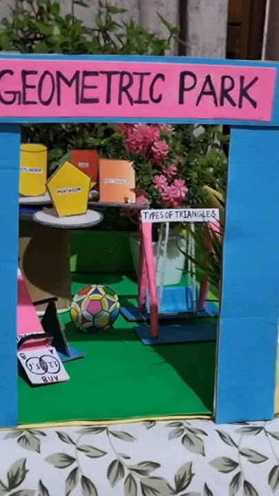 Geometric park# Math#craftideas #drawing #craft #crftrail #shape # ...