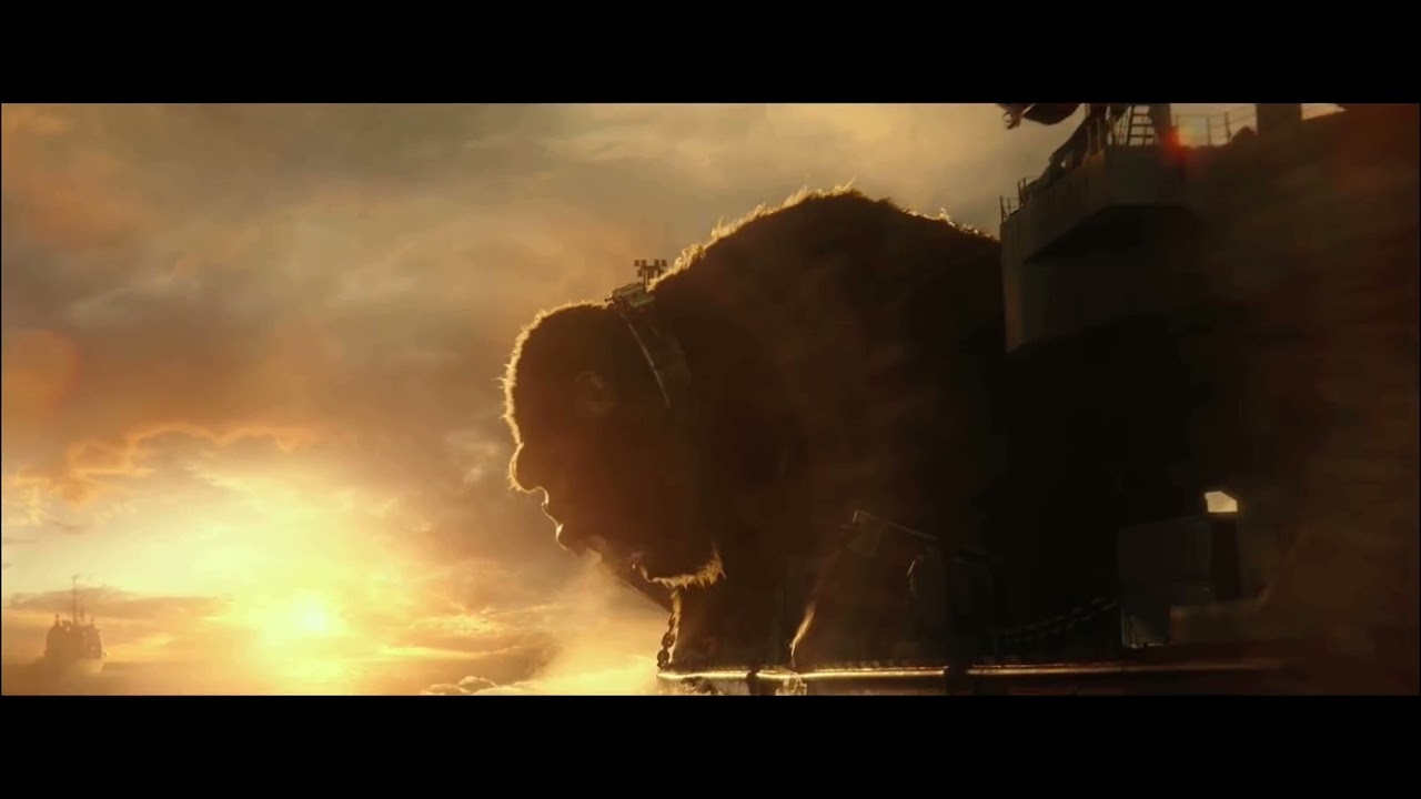 Godzilla vs Kong GODZILLA PUSHES OVER THE BOAT EXTENDED CLIP! KONG ...