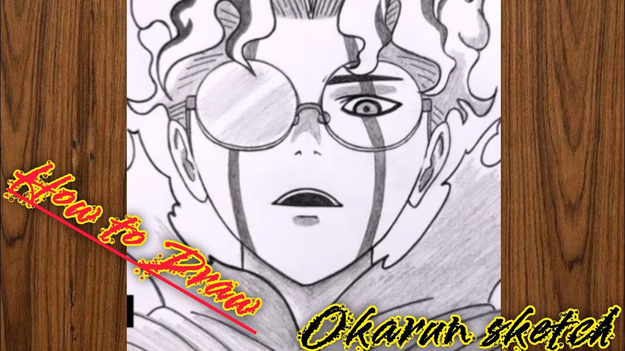 How to Draw Okarun sketch for Beginners||Easy Drawing step by step ...