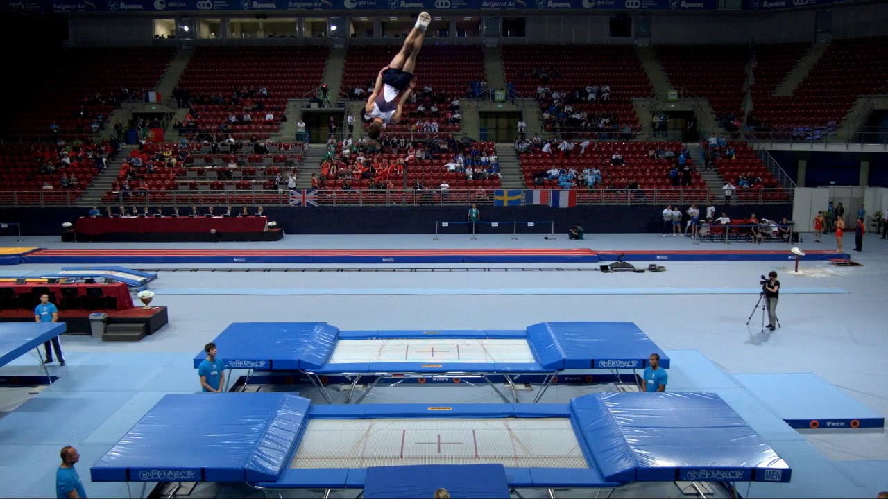 Aliaksei Shostak - Trampoline - Routine 1 - 2017 World T&T ...
