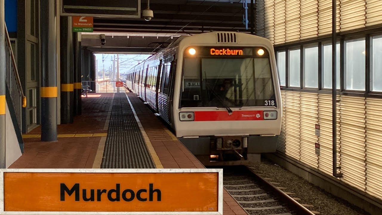 Trains at Murdoch Station - YouTube