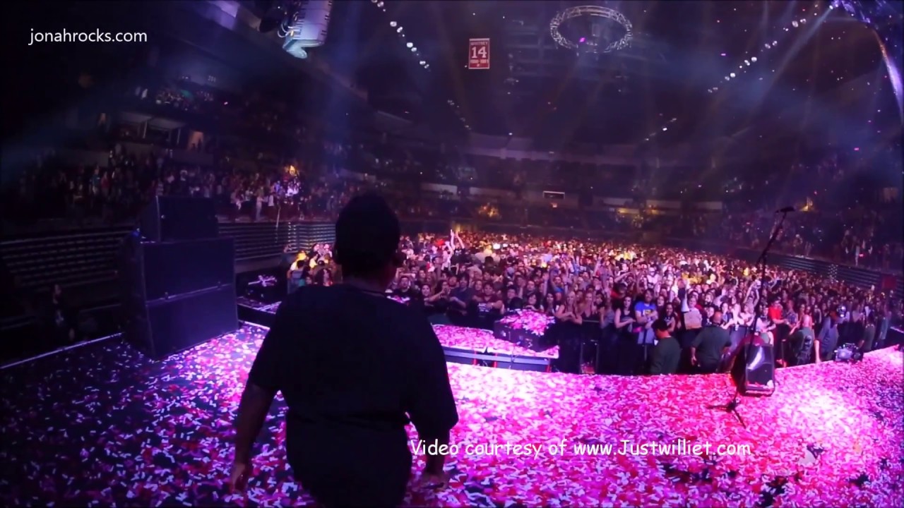 Professional stage video of Jonah Rocks playing Travis Barker's kit ...