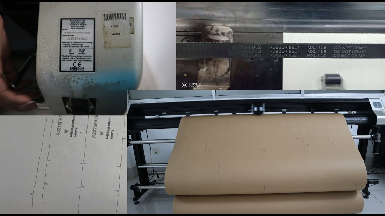 Technic fixing or maintenance line plotter such as Lectra, Gerber, Sinajet - YouTube