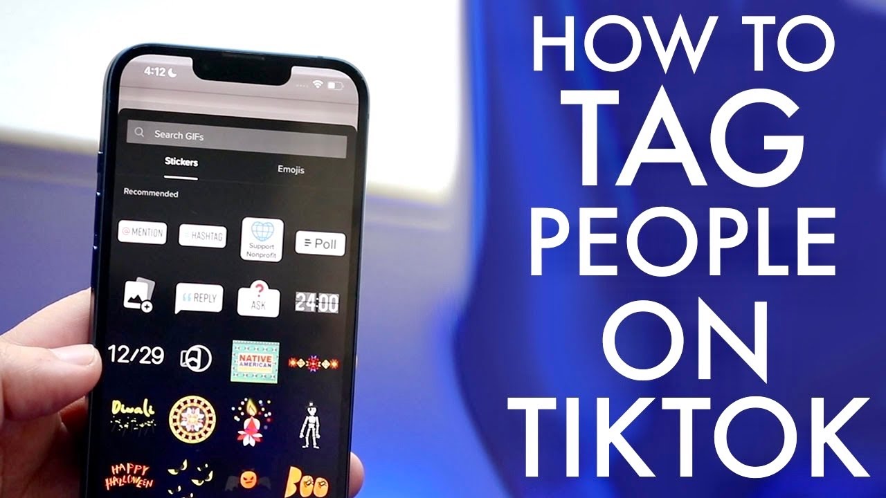 How To Tag People On TikTok Video - YouTube
