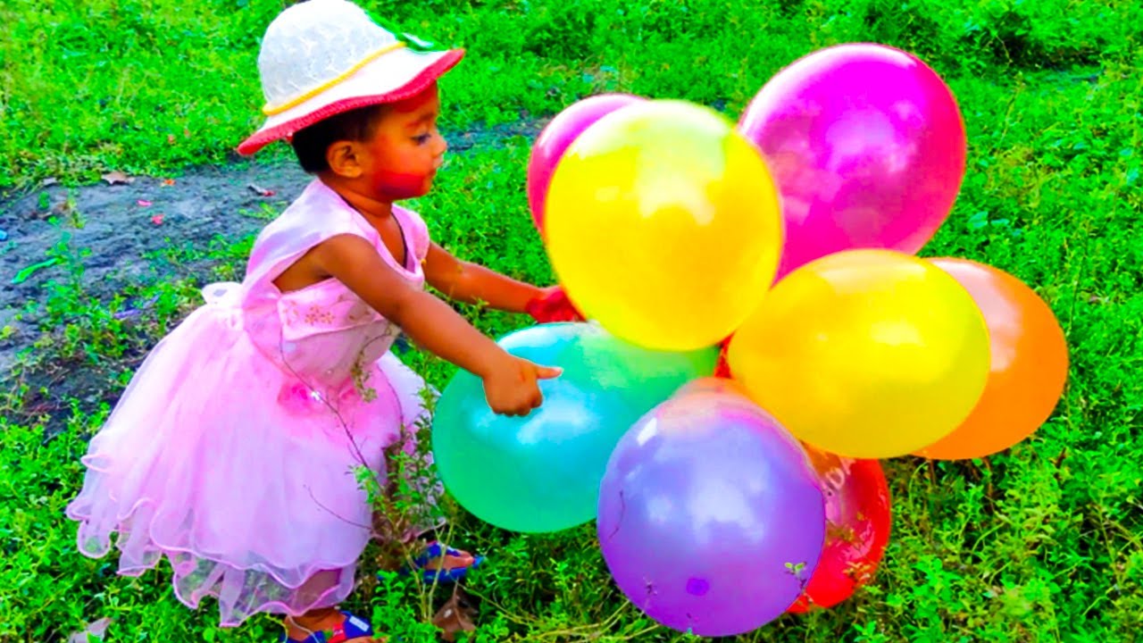 kids balloon show for fun | Kids Balloon video | outdoor fun with ...