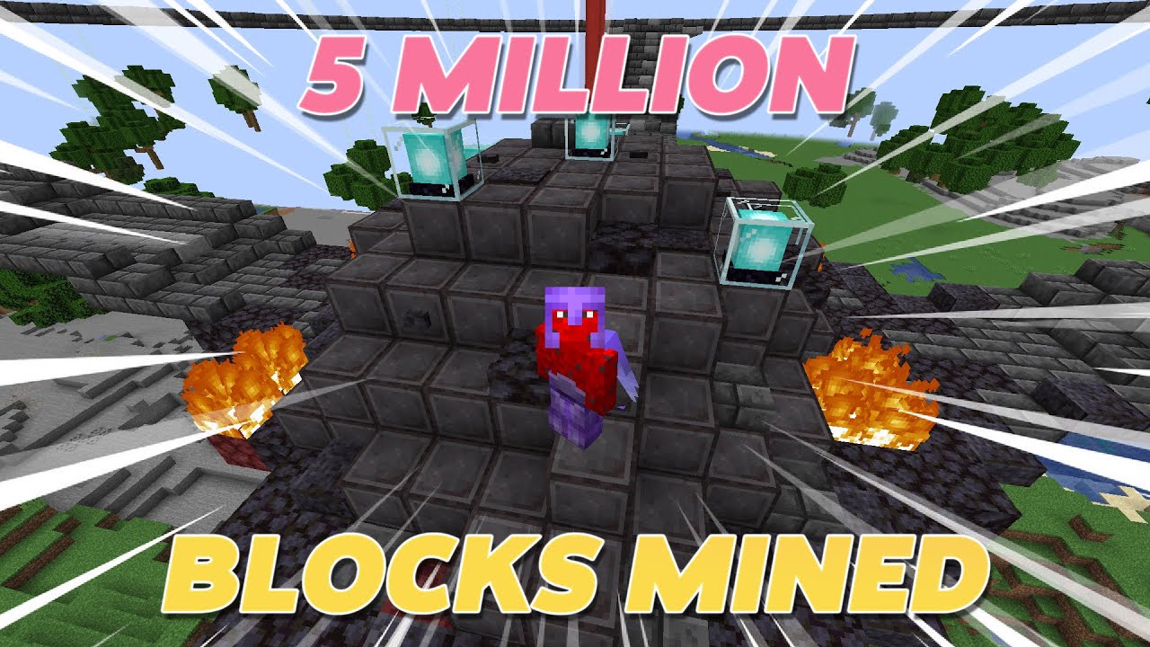 Mining 100M blocks in the nether - YouTube