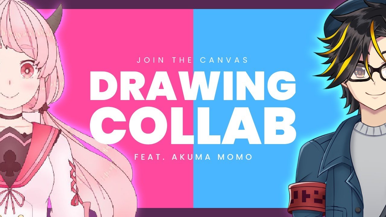 Drawing Collab #3 - Menggambar bersama Akuma Momo - YouTube