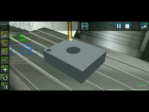 Cnc milling Facing operation and drilling operation and tapping ...