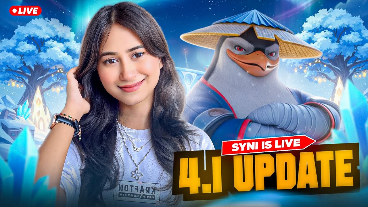 4.1 NEW UPDATE EXPLORE WITH SYNI🐧FULL CHILL GAMEPLAY 🥶 #bgmi # ...