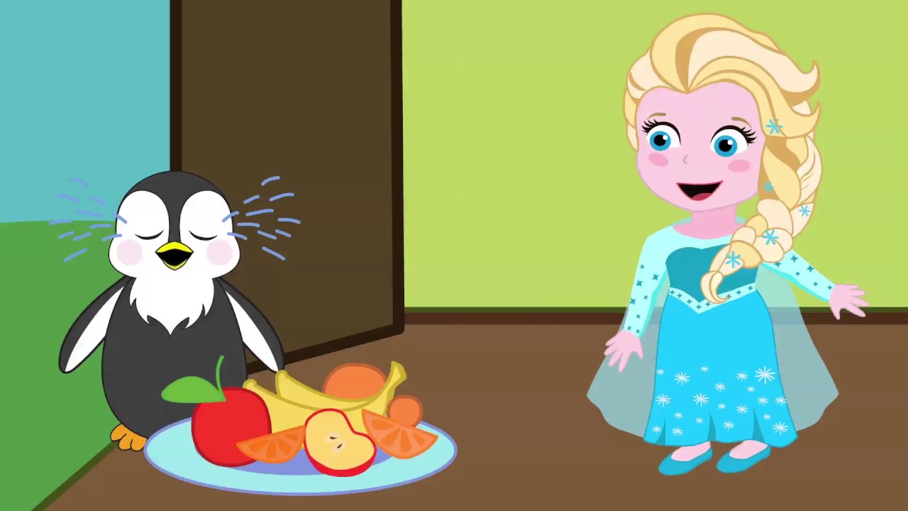 Elsa and Ryder With Penguin Finger Family Song Nursery Rhymes In Real ...