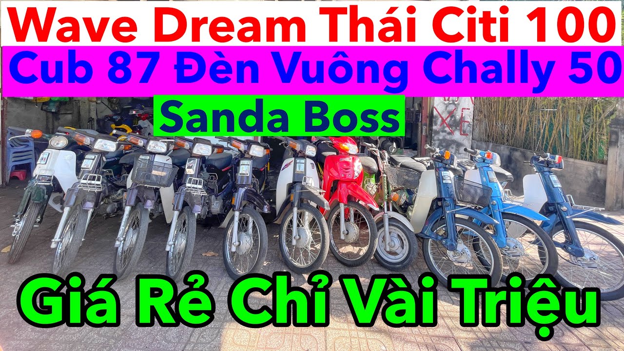 Giới Thiệu Kho Xe Wave Citi 100 Cub 86 84 87 Đèn Vuông Chaly 50cc Có Đề ...
