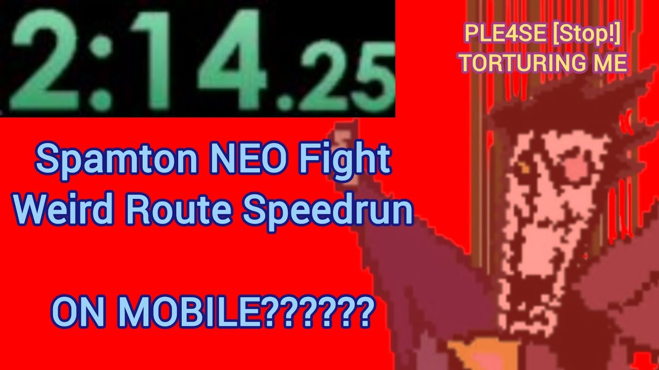 Spamton NEO Fight Mobile Speedrun (Snowgrave) - YouTube