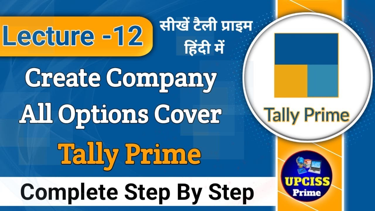 How to create company in tally prime | Tally Prime Company Creation ...