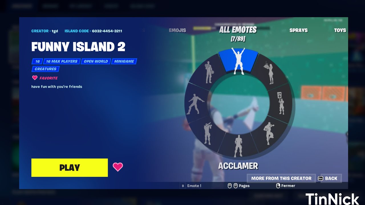 How To Get EVERY EMOTE in Fortnite Creative Map Code! (Free Emotes ...