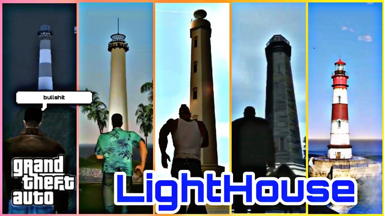 Evolution of Lighthouse (lookback) in Gta® Games ! - YouTube