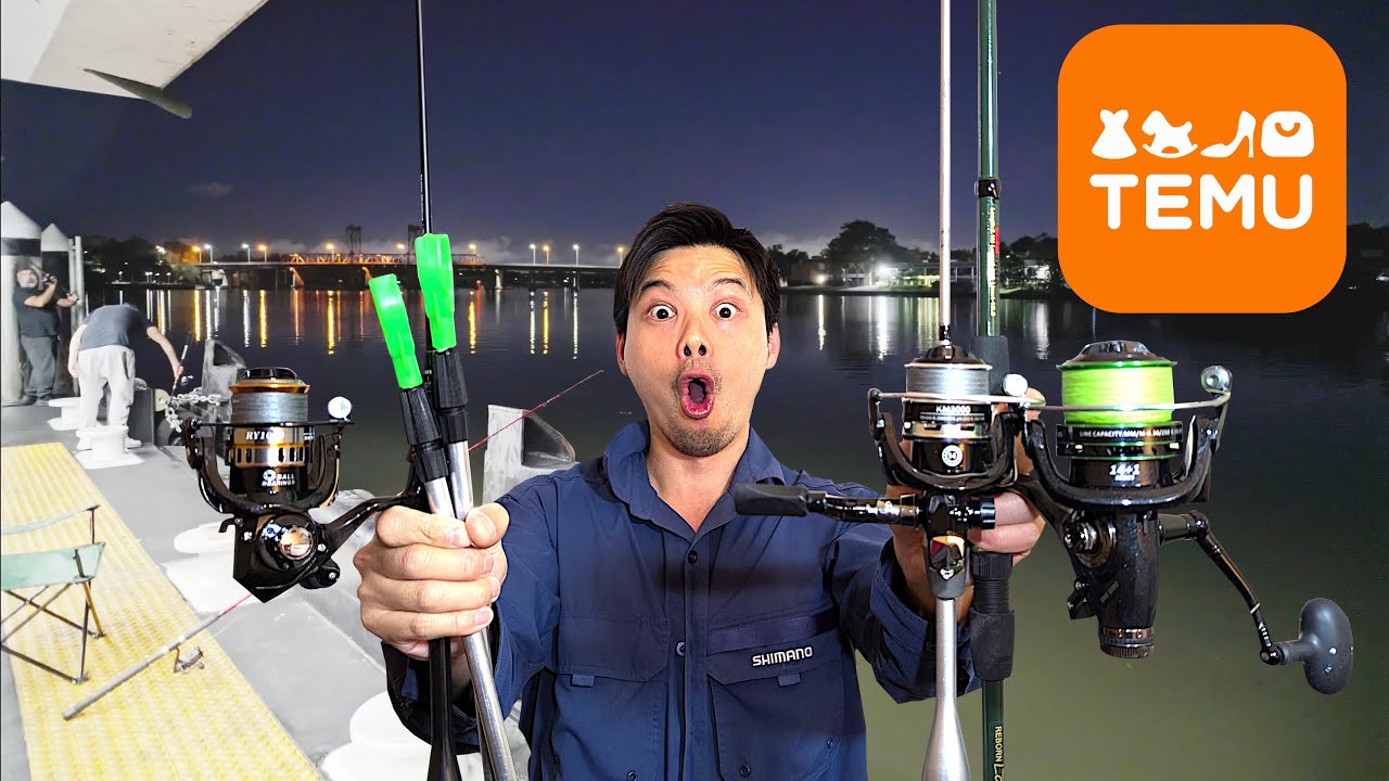 Temu Fishing Challenge! (Budget gear HUGE Haul! Rods, Reels, Lines ...