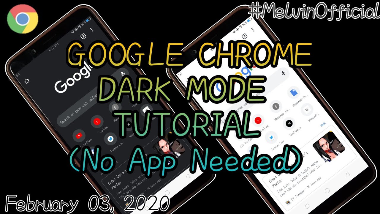GOOGLE CHROME DARK MODE - HOW TO ENABLE DARK MODE ON GOOGLE CHROME 2020 ...