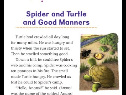 Spider and Turtle and Good Manners- Read Aloud - YouTube