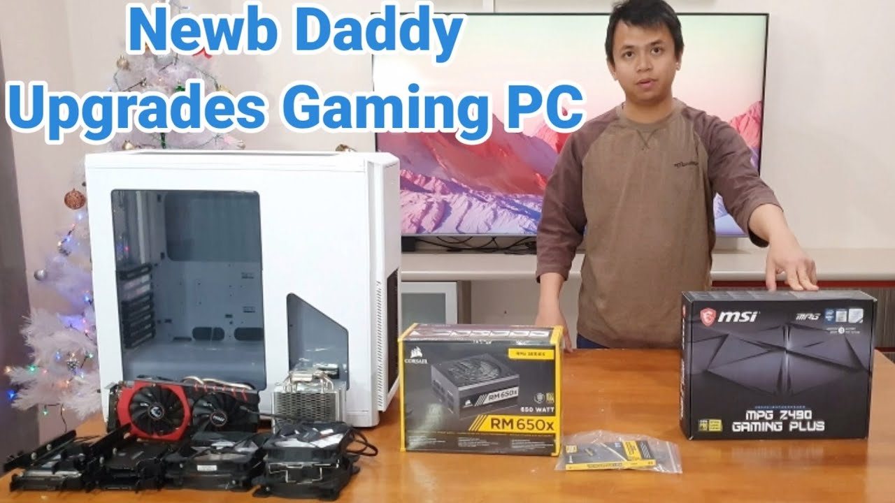Newb Daddy Unboxes and Assembles Gaming PC Upgrade - YouTube