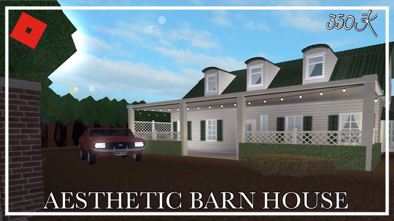 BLOXBURG l Aesthetic Barn House (350 K) - YouTube