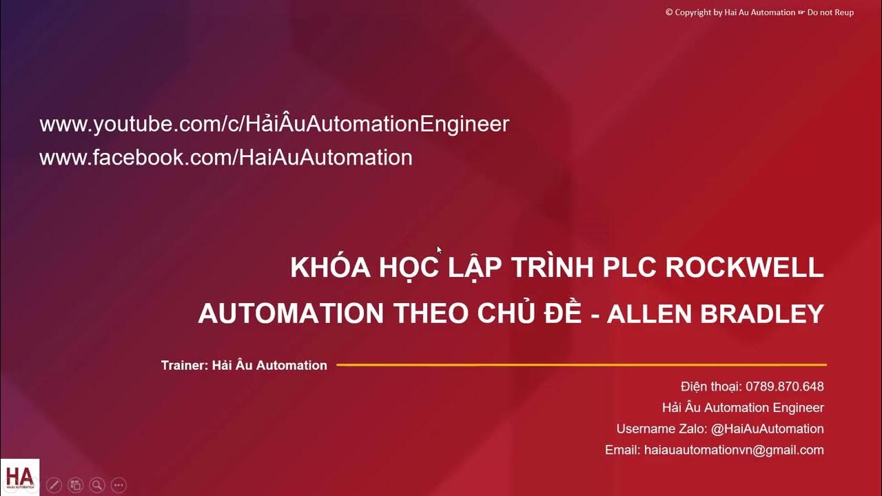 KHÓA HỌC LẬP TRÌNH PLC ROCKWELL AUTOMATION THEO CHỦ ĐỀ - TRAINING PLC ROCKWELL - ALLEN BRADLEY ...