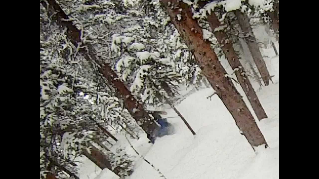 Skier Hits Tree Face First! - YouTube