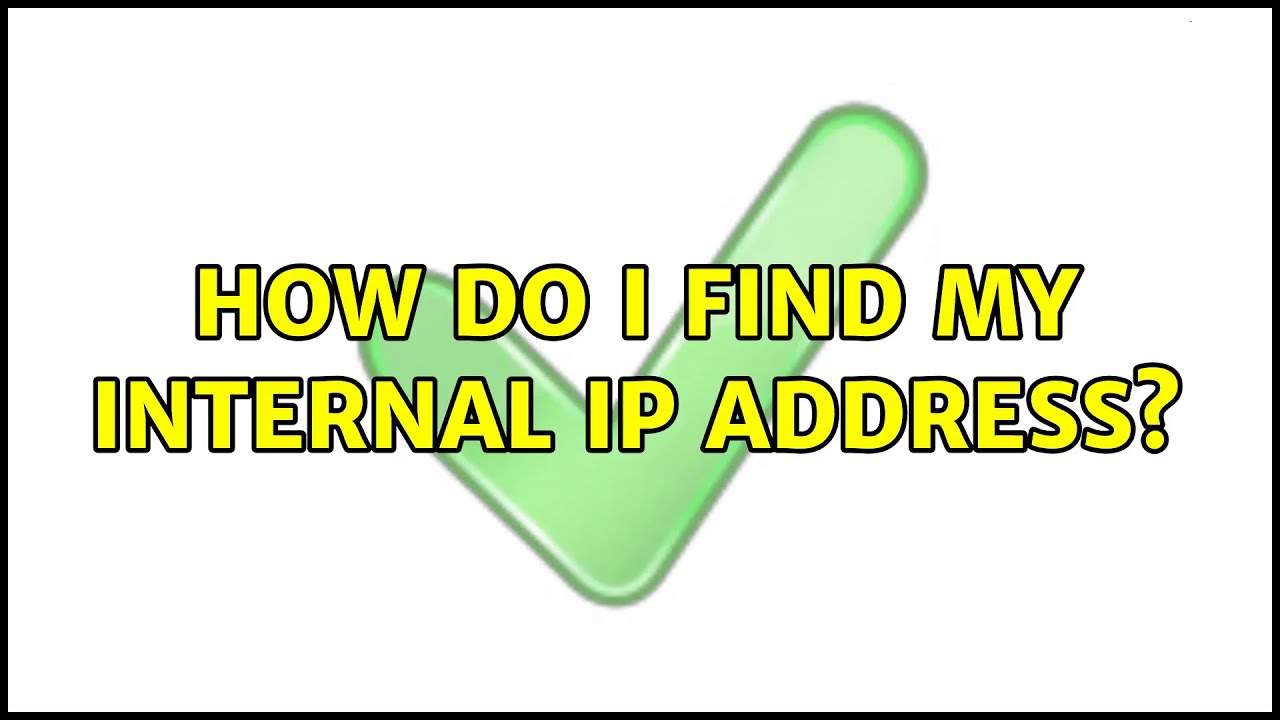 Ubuntu: How do I find my internal ip address? - YouTube