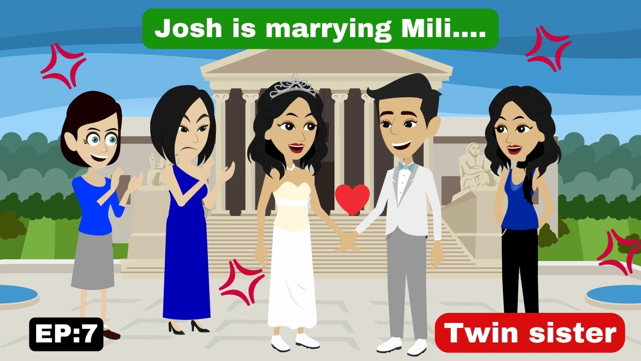 Twin sister Ep=7|2d Animation| English stories| English Animation ...