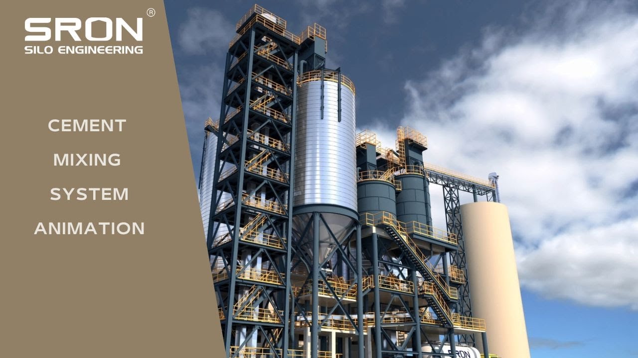 Cement Mixing System Animation-SRON Silo Engineering - YouTube