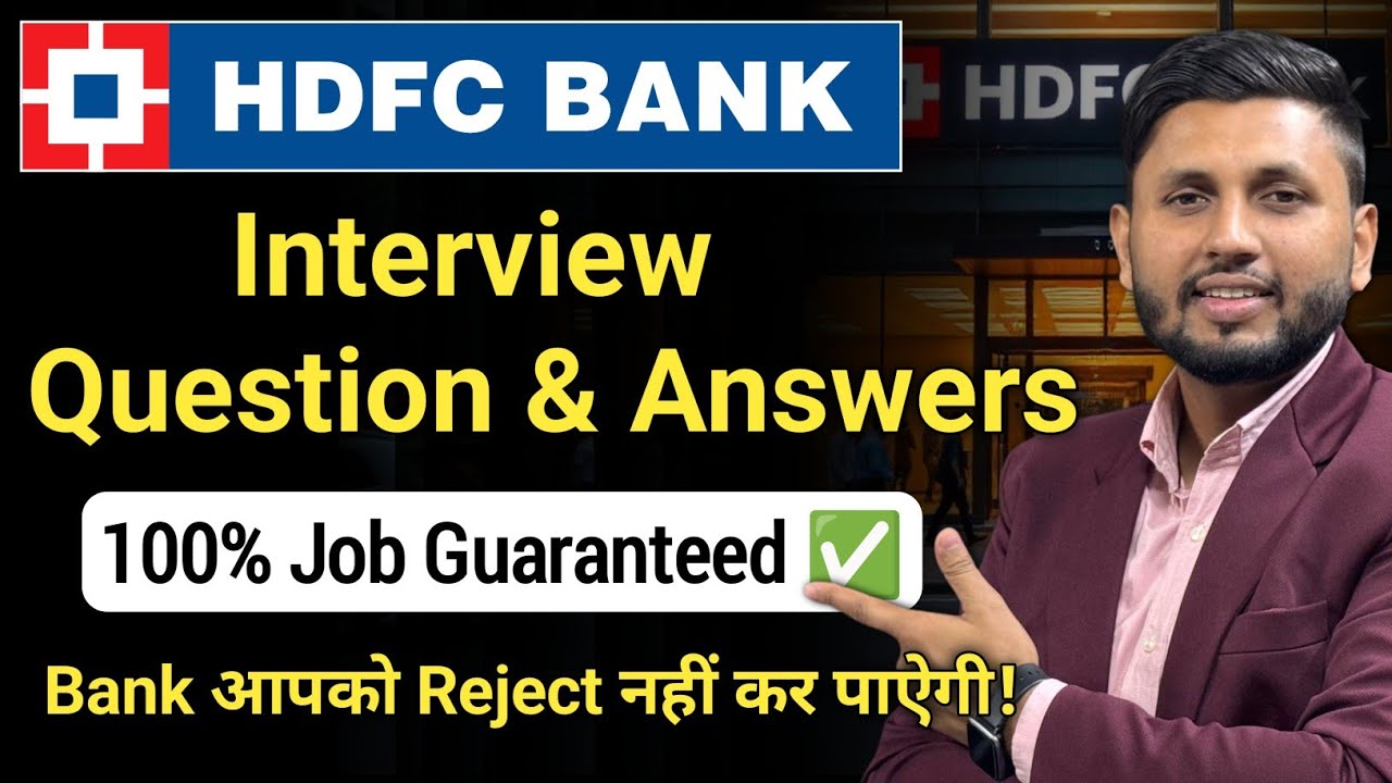 HDFC Bank Interview Questions & Answers | HDFC Bank Jobs | Bank ...
