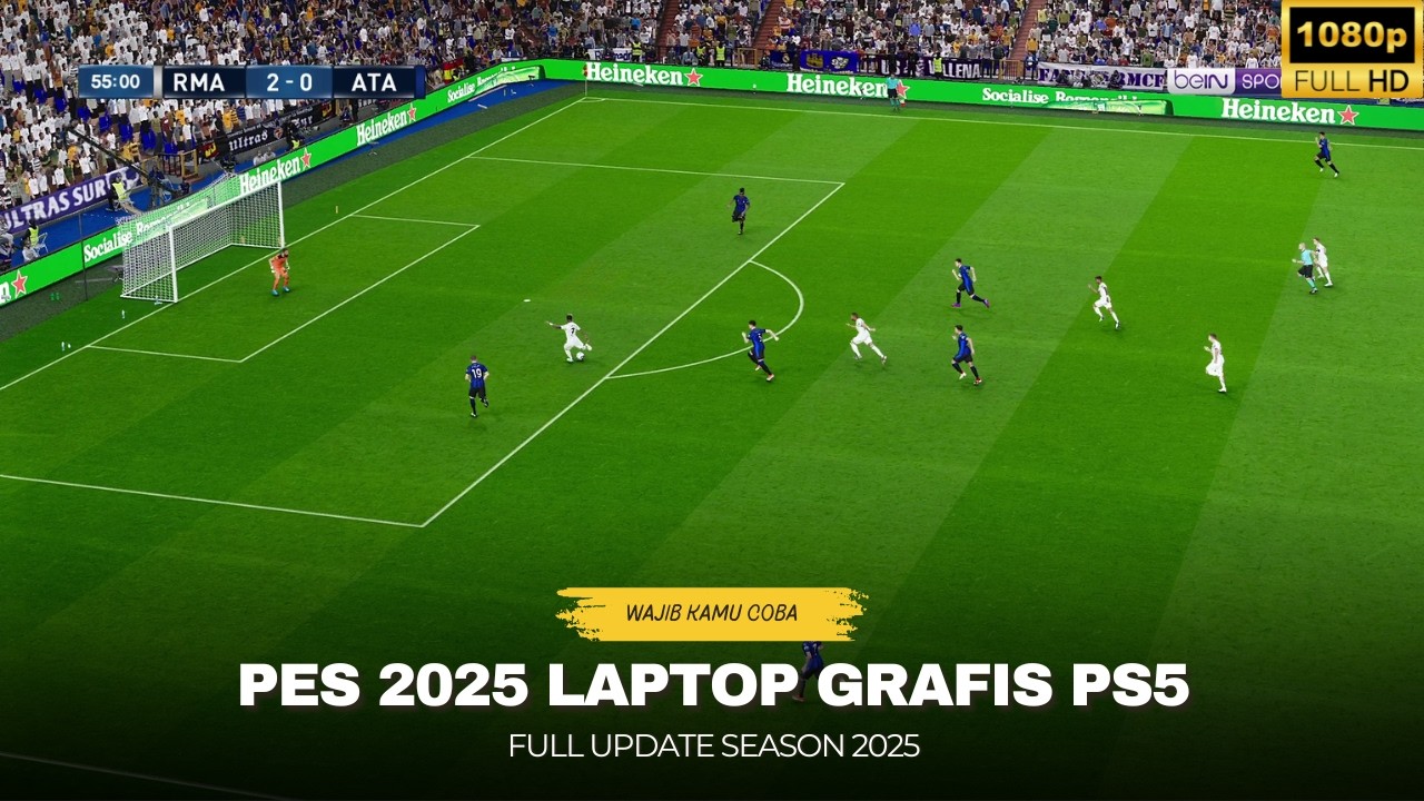 GAME BOLA TERBAIK🔥PES 2021 KHUSUS LAPTOP GRAFIS PS5 | FL2025 SEASON ...