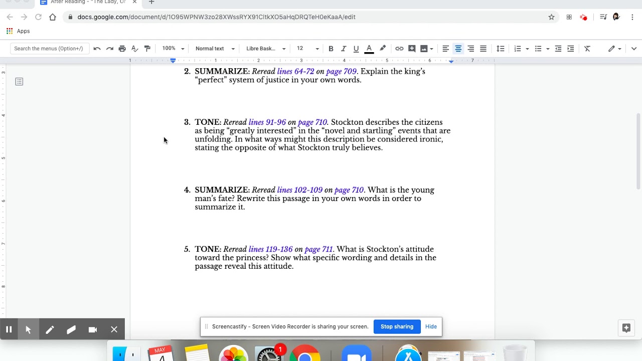 After Reading Questions: "The Lady, or The Tiger?" - YouTube