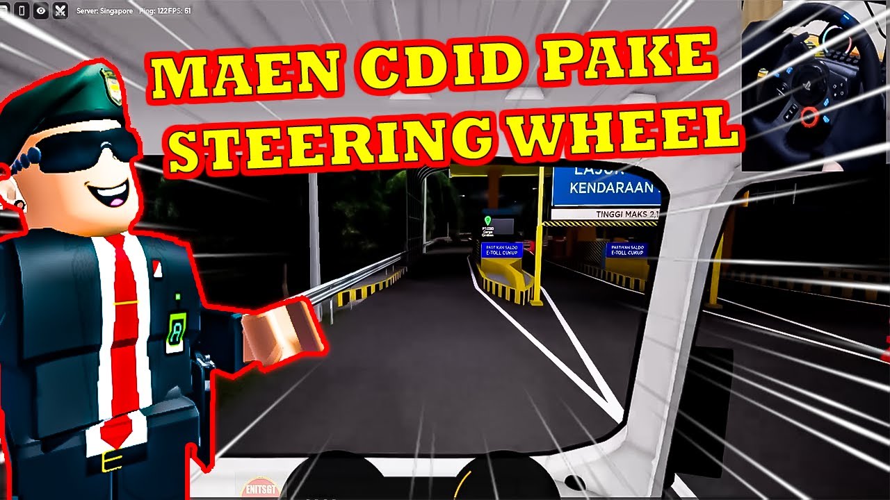 JADI SUPIR TRUK DI CDID PAKE STEERING WHEEL | LOGITECH G29 #roblox # ...
