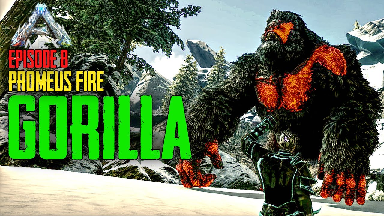 KEKUATAN APi! BEBURU PROMEUS FiRE GORiLLA | ARK Pokemon - YouTube