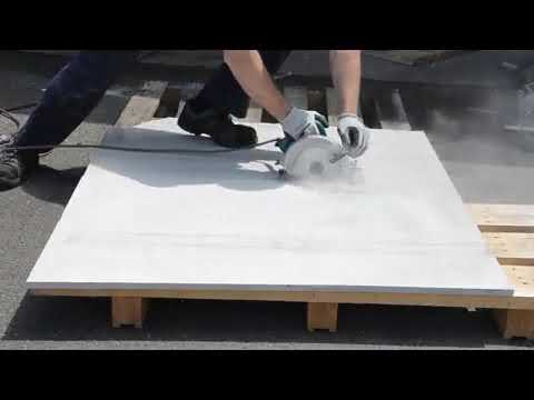 Compressed Cement Sheet Cutting - YouTube