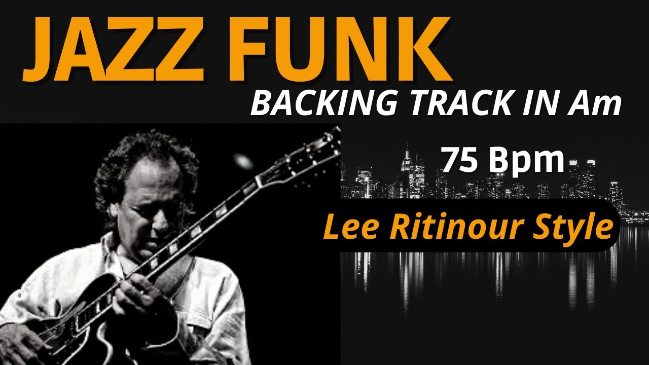 Jazz Funk Backing Track - 75Bpm in Am - YouTube