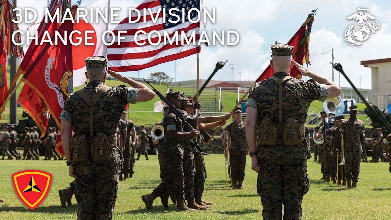 3d Marine Division Change of Command Ceremony 2023 - YouTube