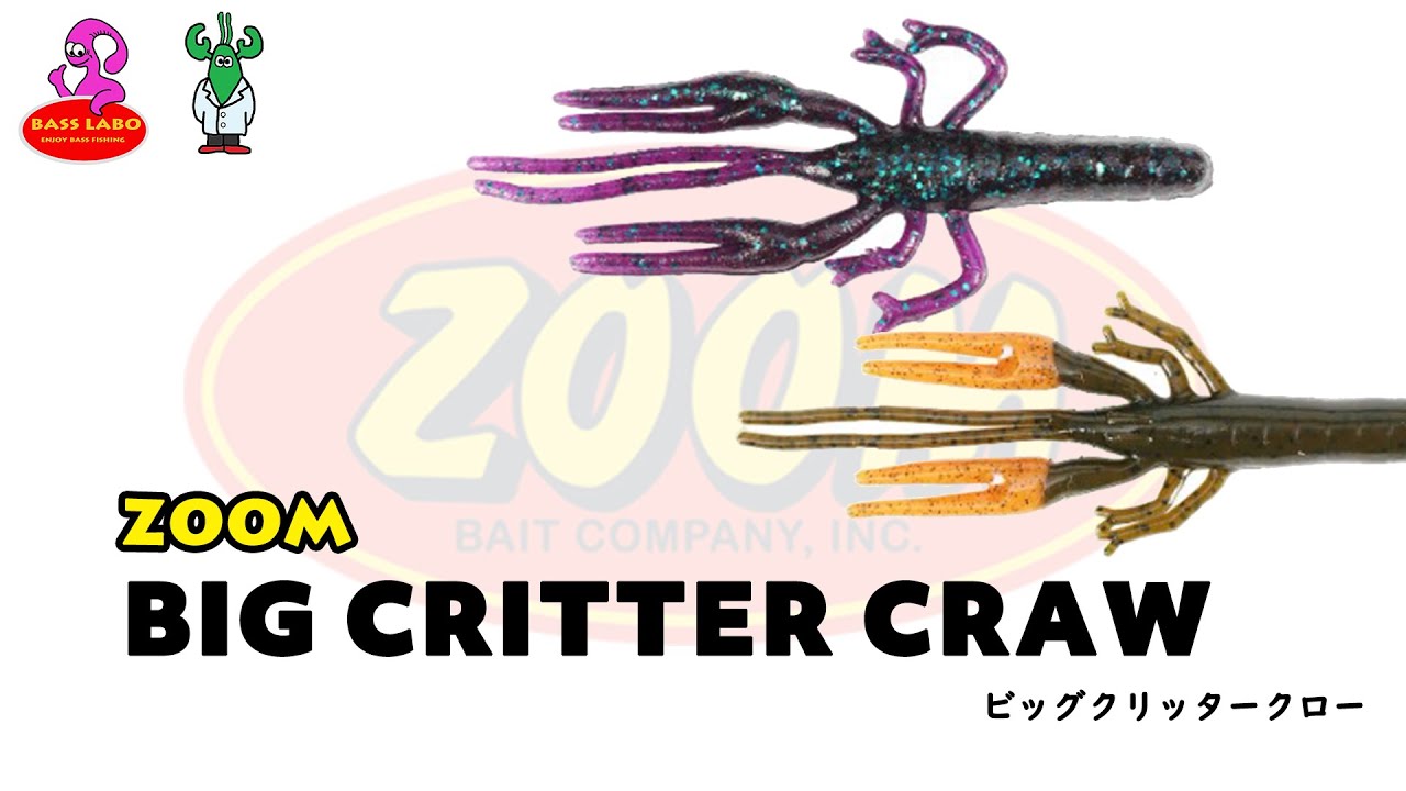 BIG CRITTER CRAW【ZOOM】Underwater Action Video ビッグ クリッタークロー 【ZOOM】水中 ...