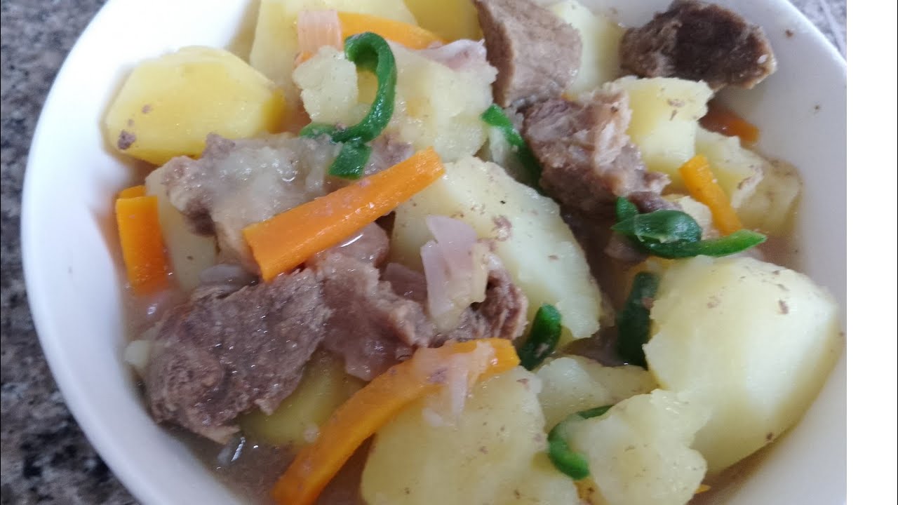 jinsi ya kupika viazi nyama mchemsho/simple potato soup - YouTube
